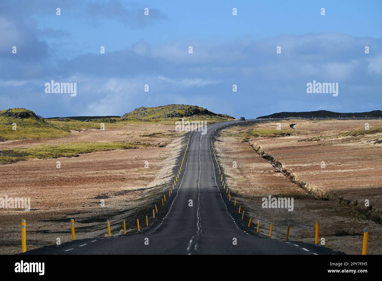 Snaefellsnes peninsula with road no. 54 in the west of Iceland Stock ...