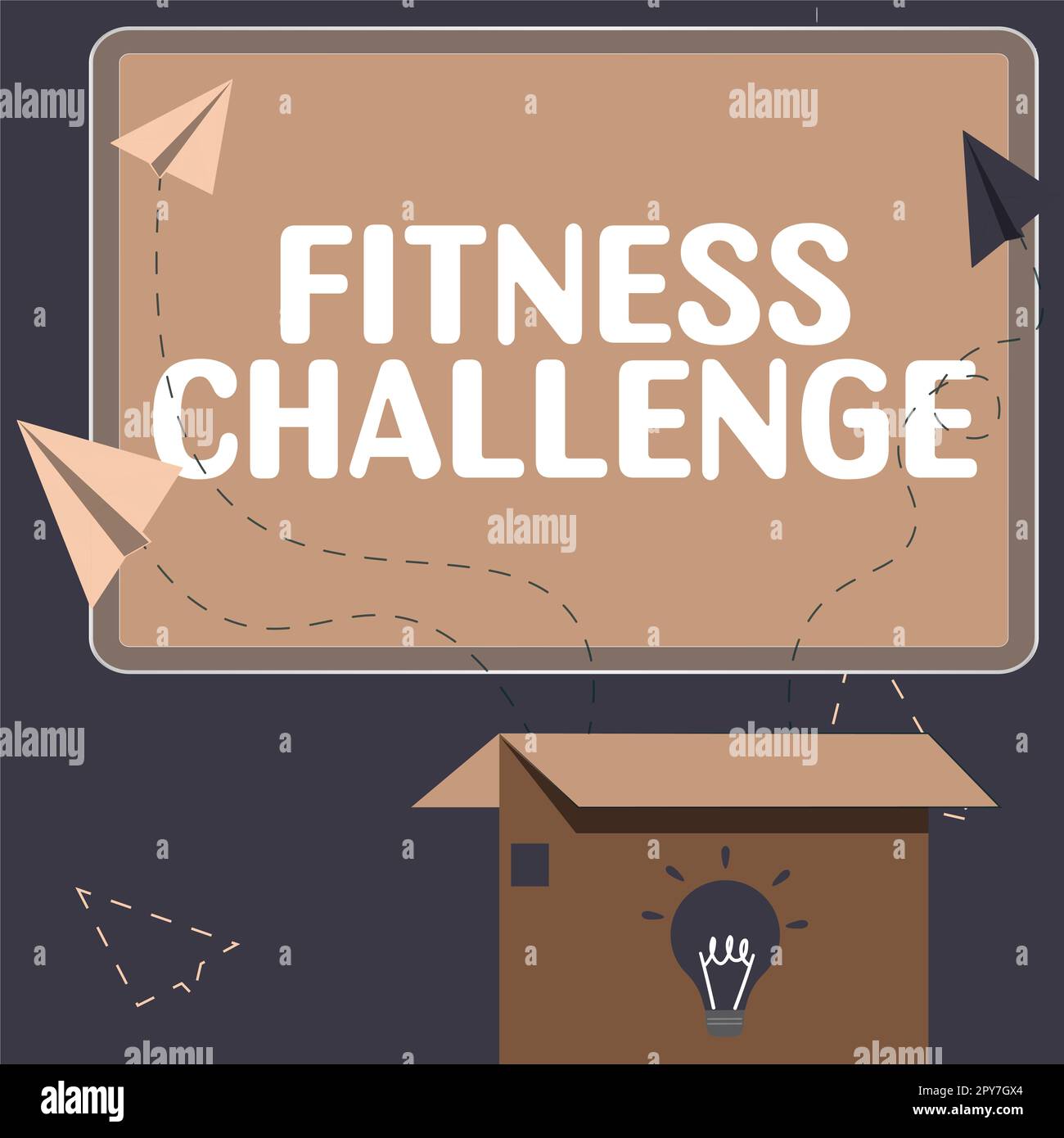 Writing displaying text Fitness Challenge. Business showcase condition ...