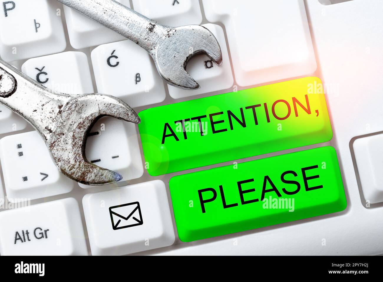 Conceptual caption Attention, Please. Internet Concept way to attract ... Conceptual caption Attention, Please. Internet Concept way to attract ...