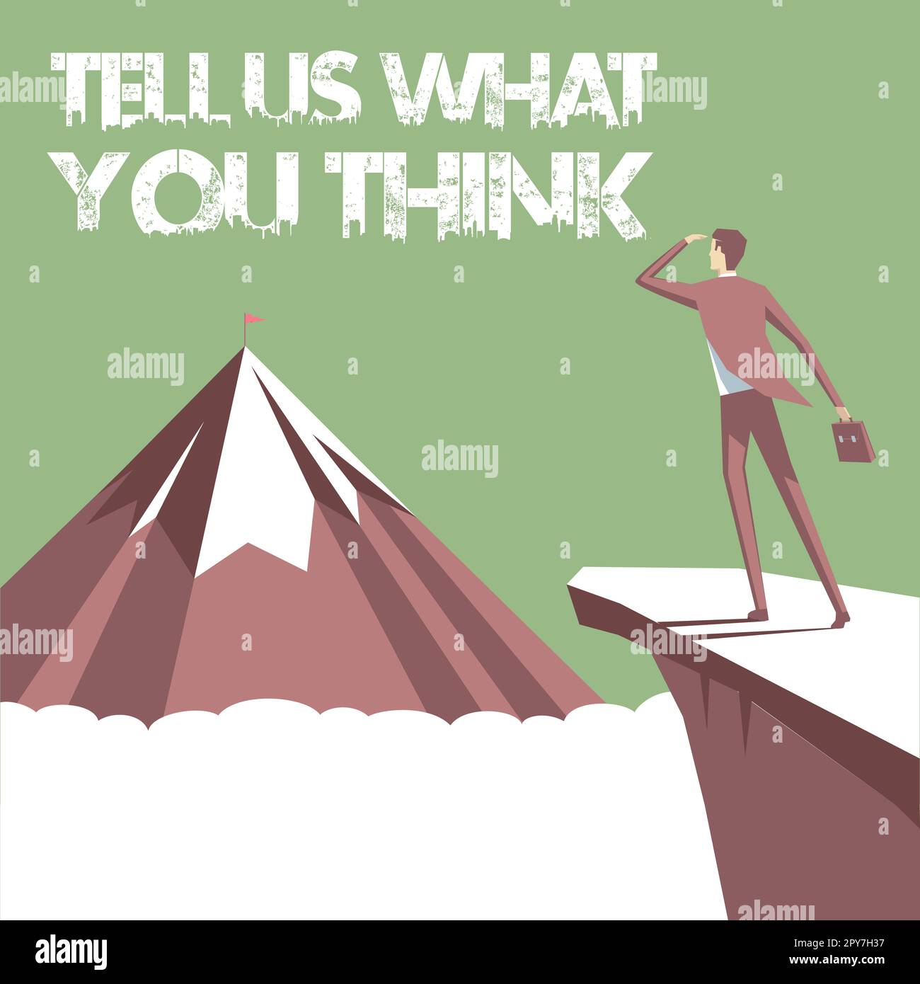 Conceptual display Tell Us What You Think. Word for Express your ...