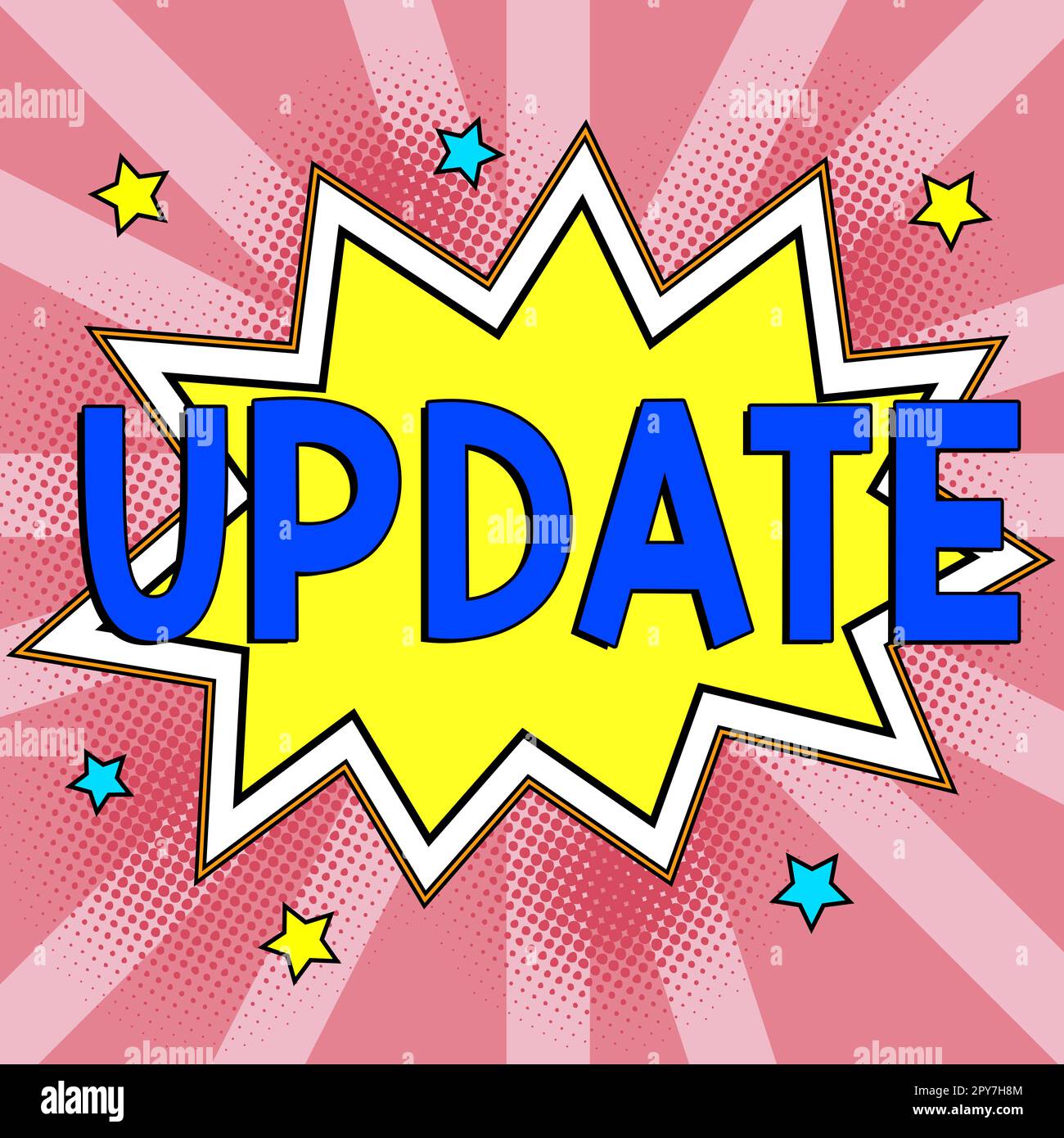 Conceptual display Update. Internet Concept Up to date Make something ...