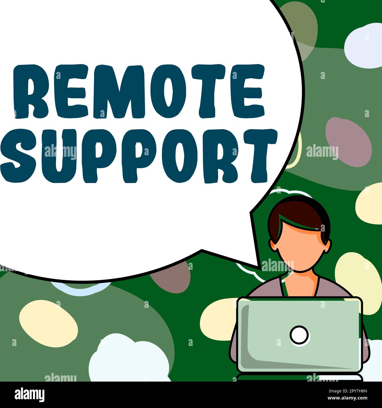 Text sign showing Remote Support. Conceptual photo help end-users to ...