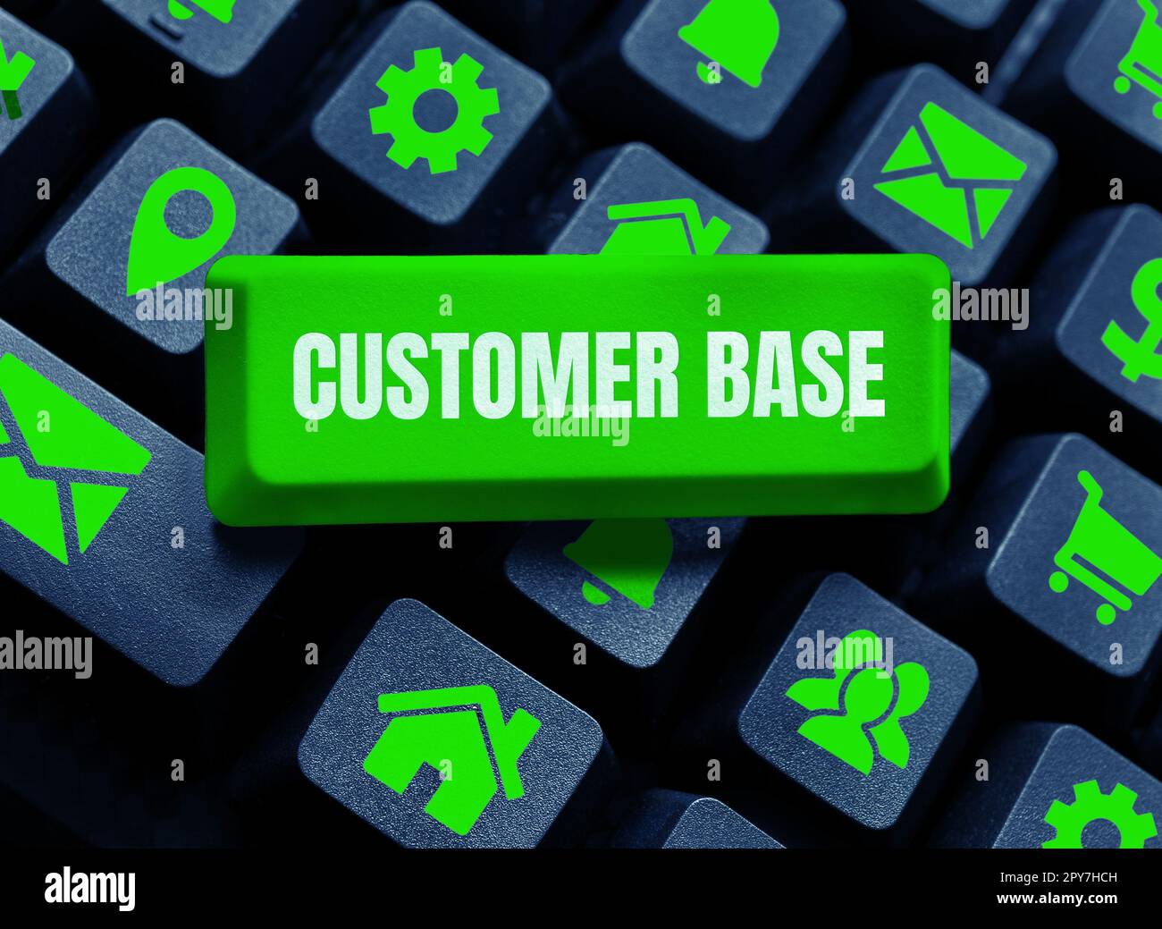 Hand writing sign Customer Base. Word Written on encourage customers to ...