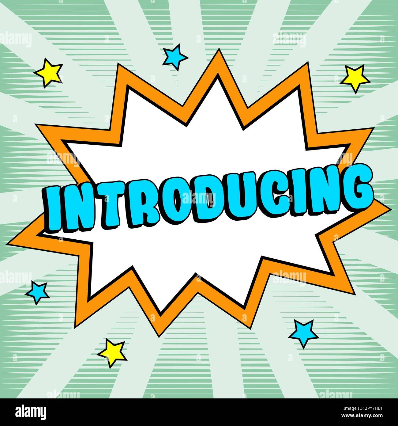 Conceptual display Introducing. Word for Presenting a topic or someone ...