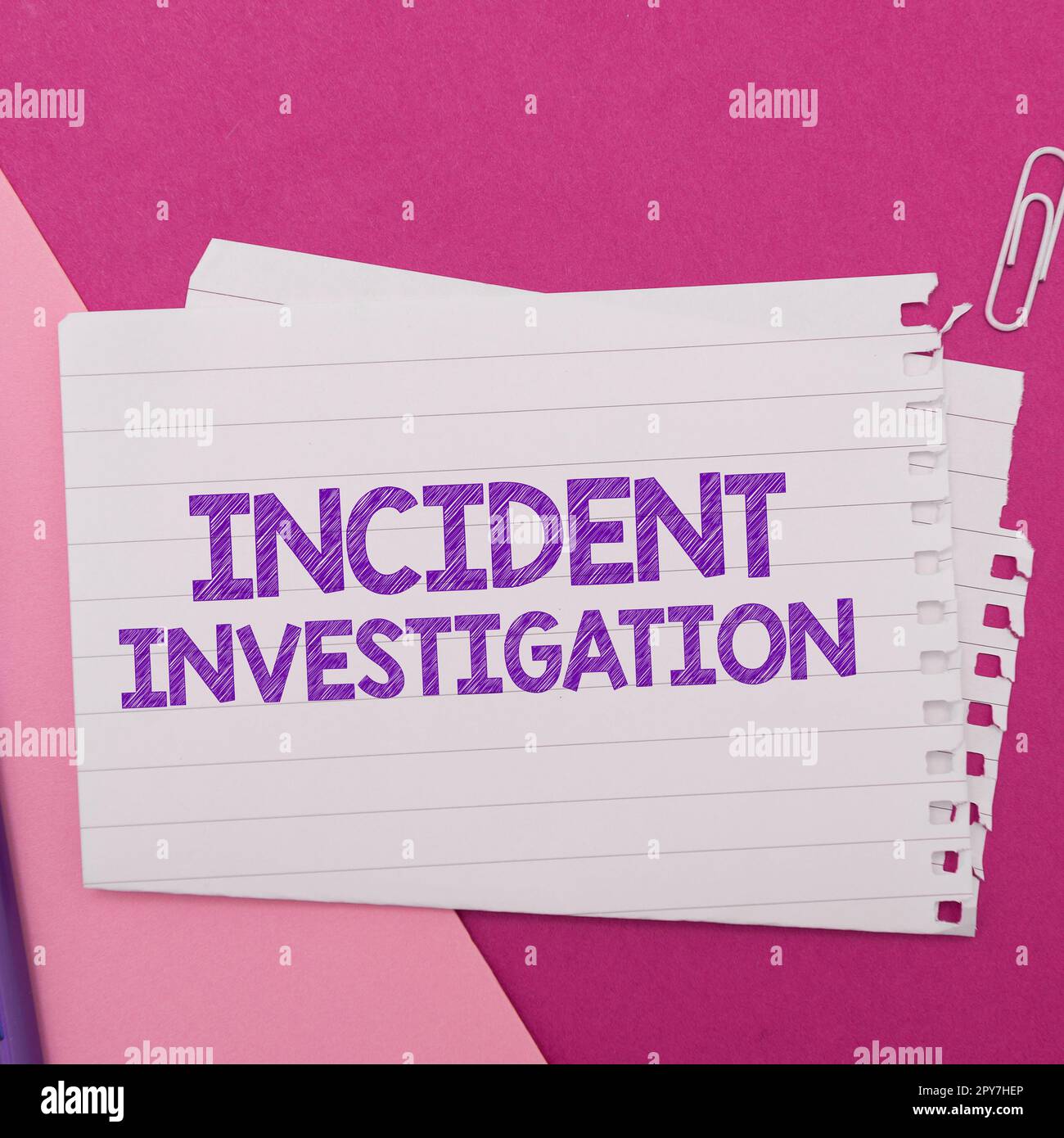 Hand writing sign Incident Investigation. Word Written on responsible ... Hand writing sign Incident Investigation. Word Written on responsible ...