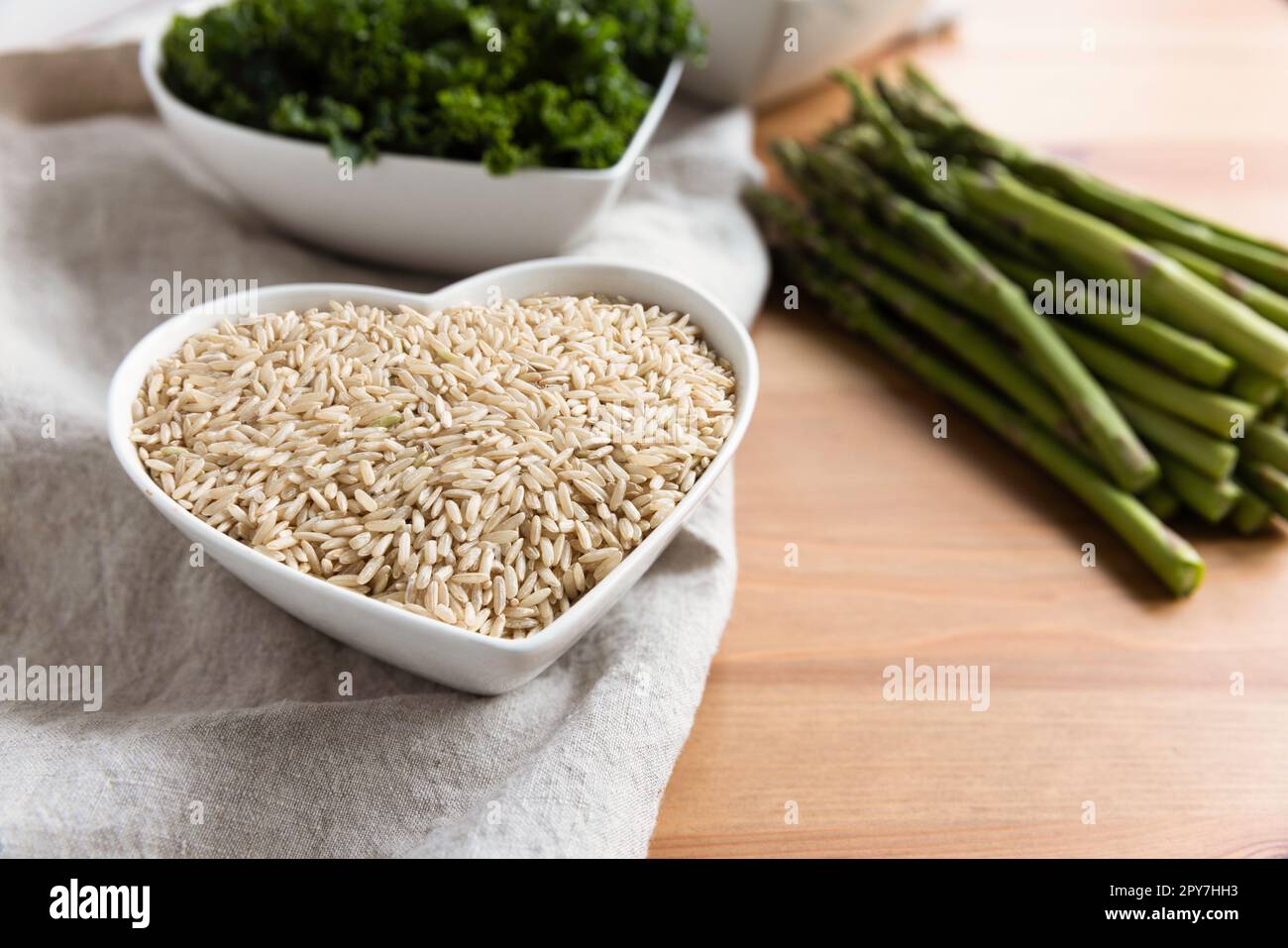 Healthy Brown Rice Stock Photo - Alamy