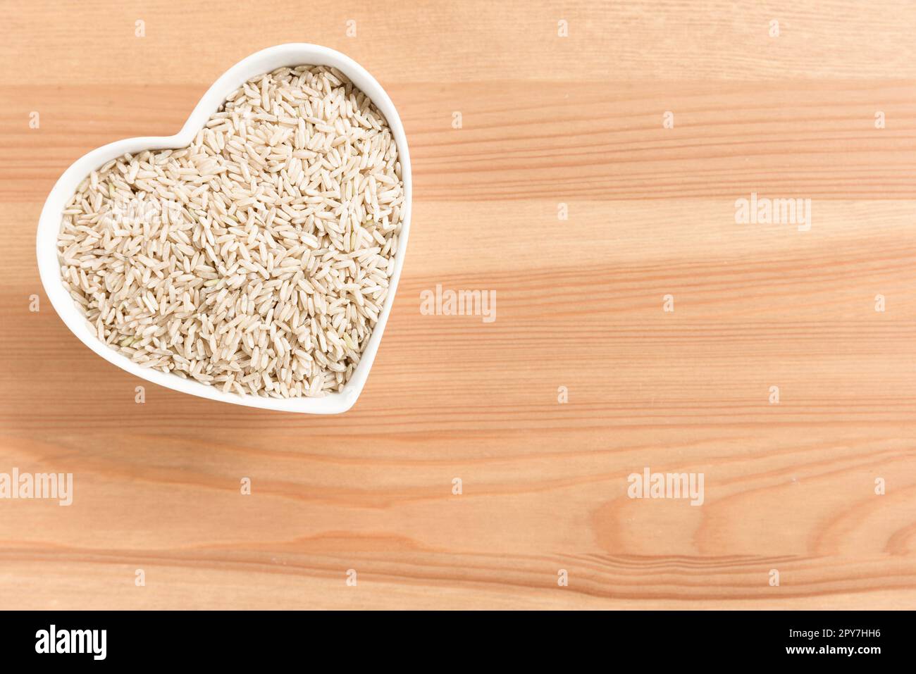 Heart Healthy Brown Rice Stock Photo - Alamy