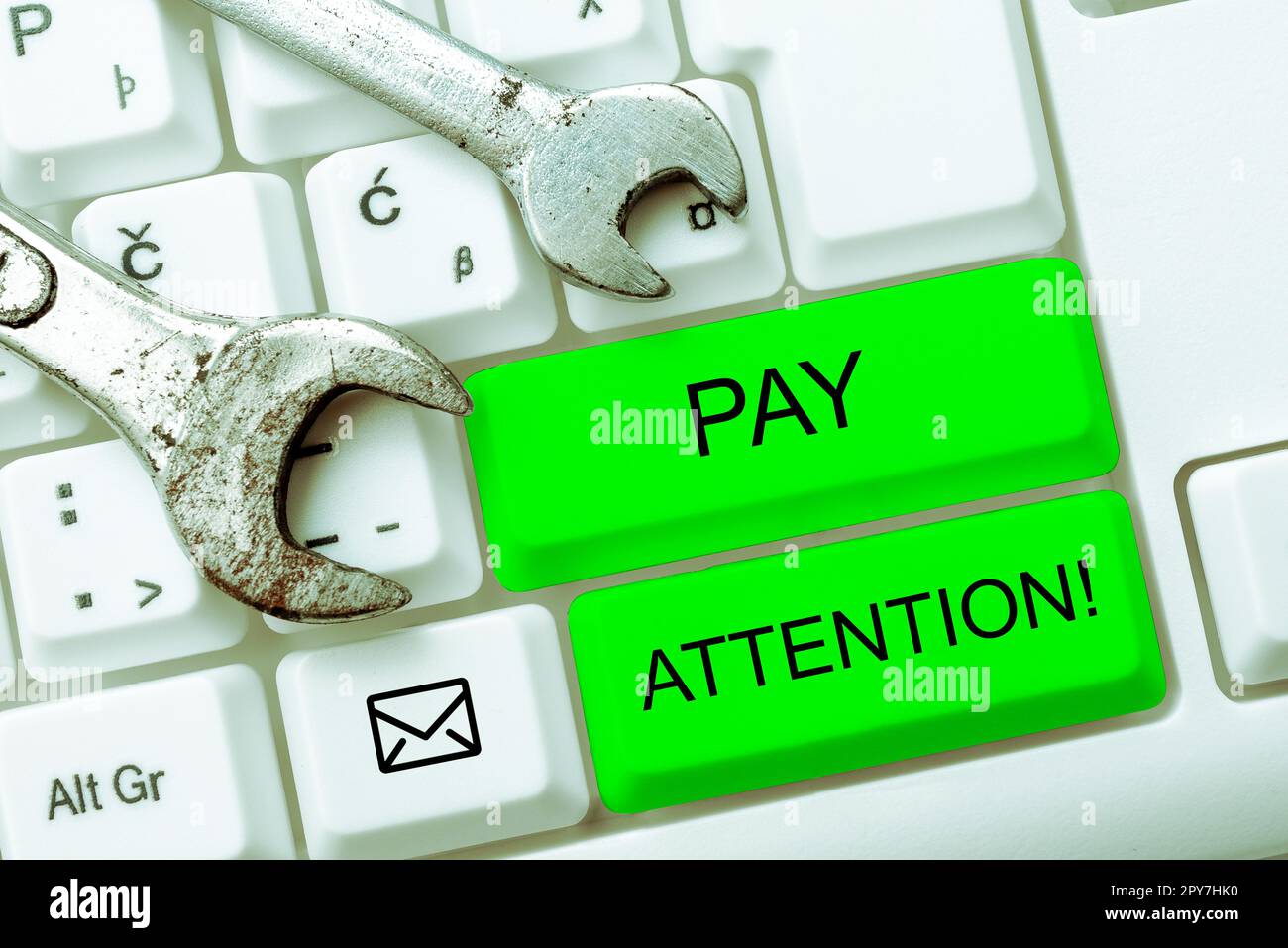 Writing displaying text Pay Attention. Word Written on take notice of ...