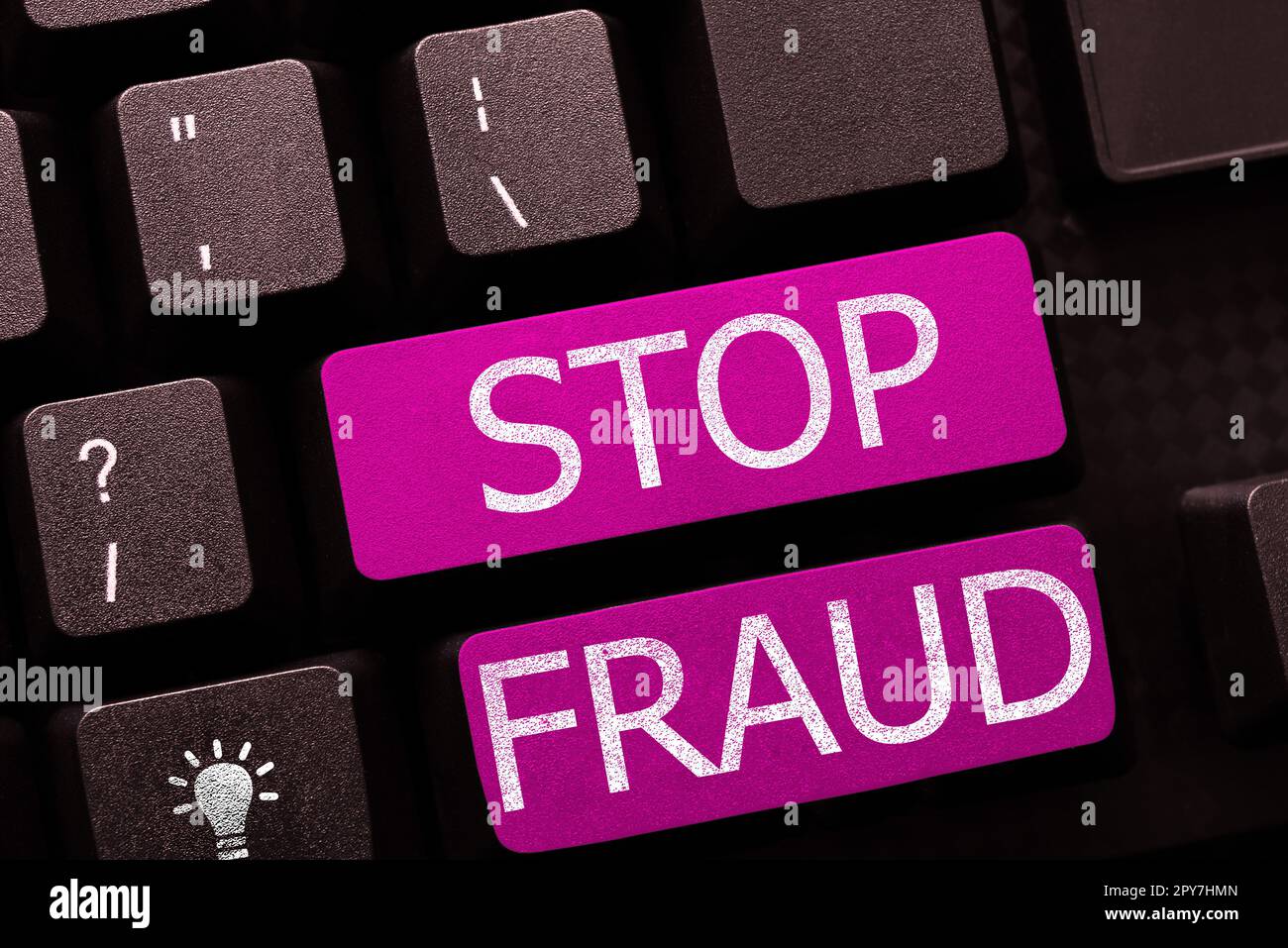 Hand writing sign Stop Fraud. Business showcase campaign advices people ...