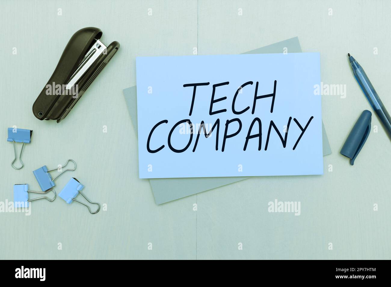 Text sign showing Tech Company. Business showcase a company that ...
