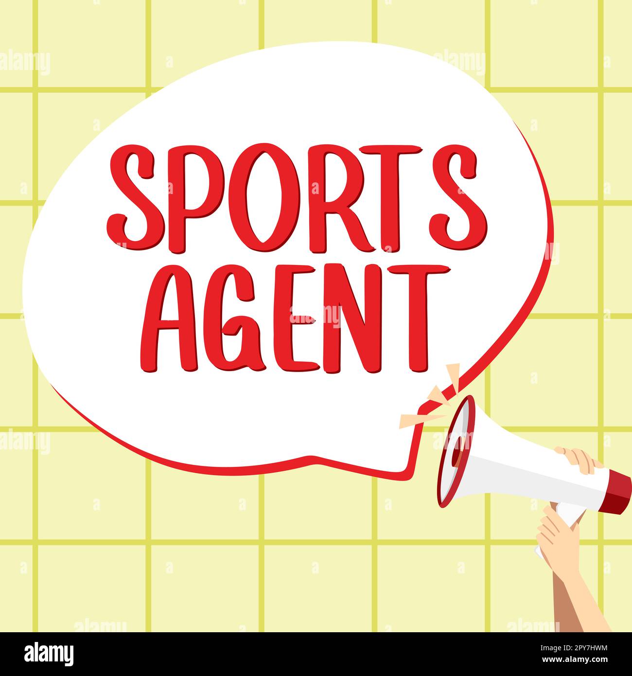 Inspiration showing sign Sports Agent. Business overview person manages ...
