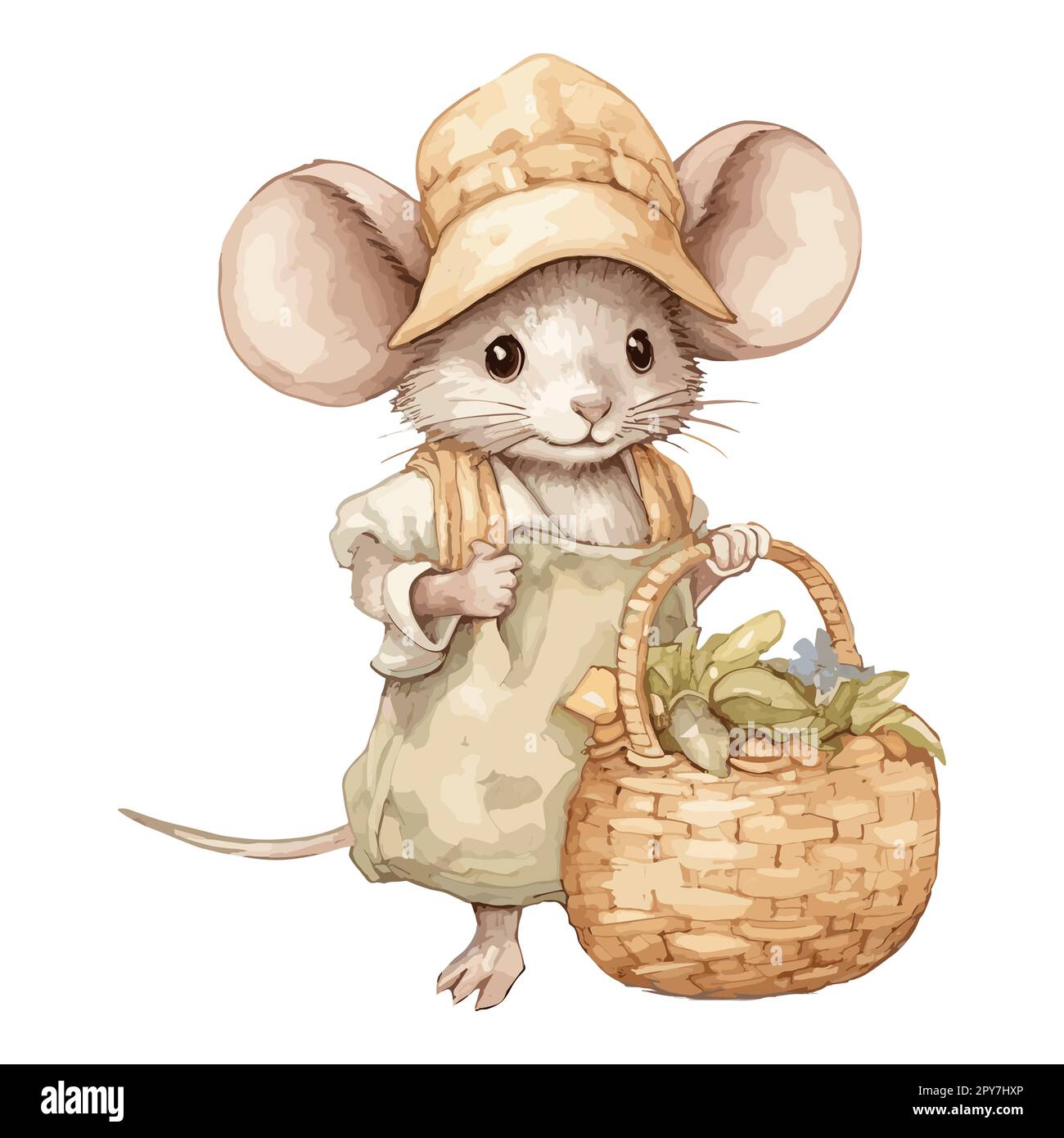 Watercolor mouse Cut Out Stock Images & Pictures - Alamy