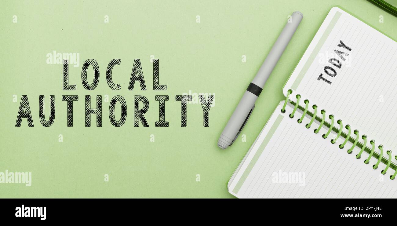 Conceptual display Local Authority. Word for the group of people who ...