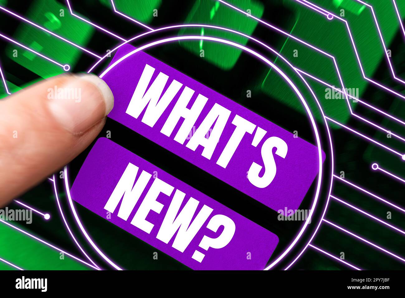 Sign displaying What's New. Internet Concept Asking about latest ...