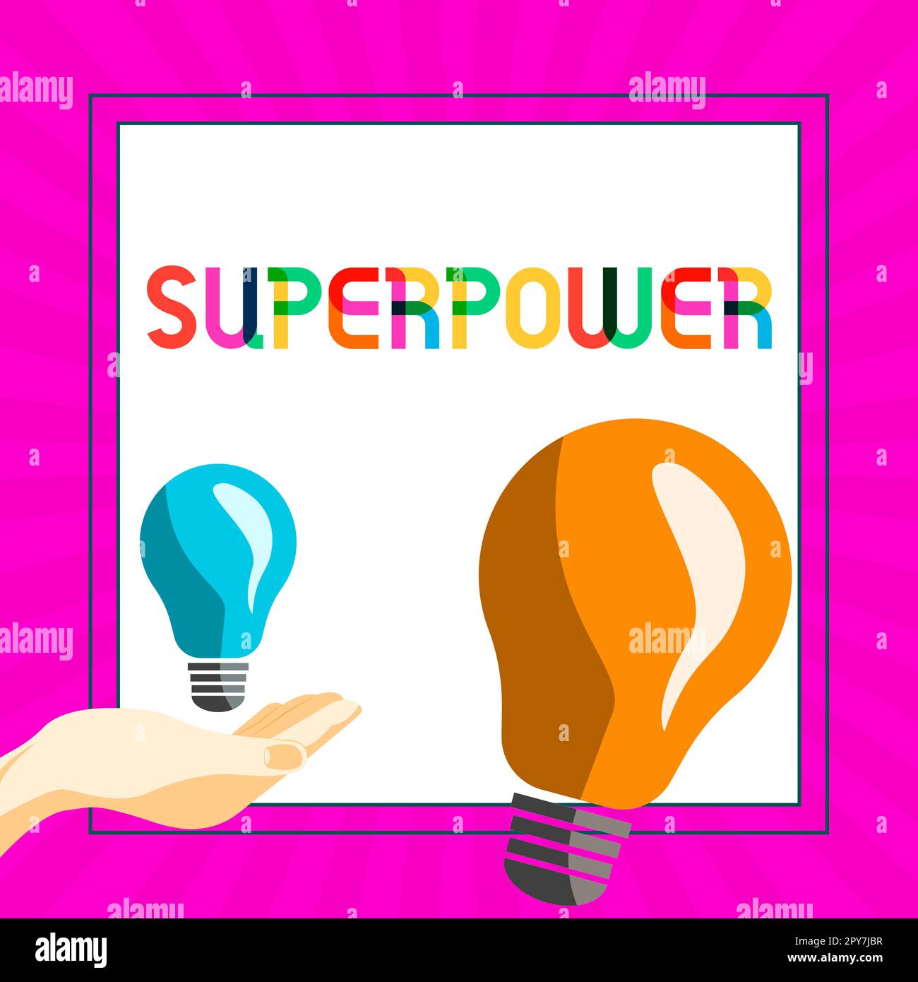 Conceptual caption Superpower. Internet Concept a power or ability of a ...