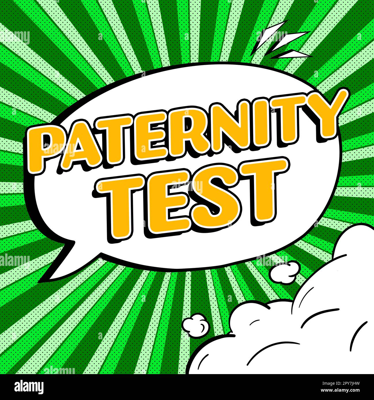 Text sign showing Paternity Test. Word Written on a test of DNA to ...