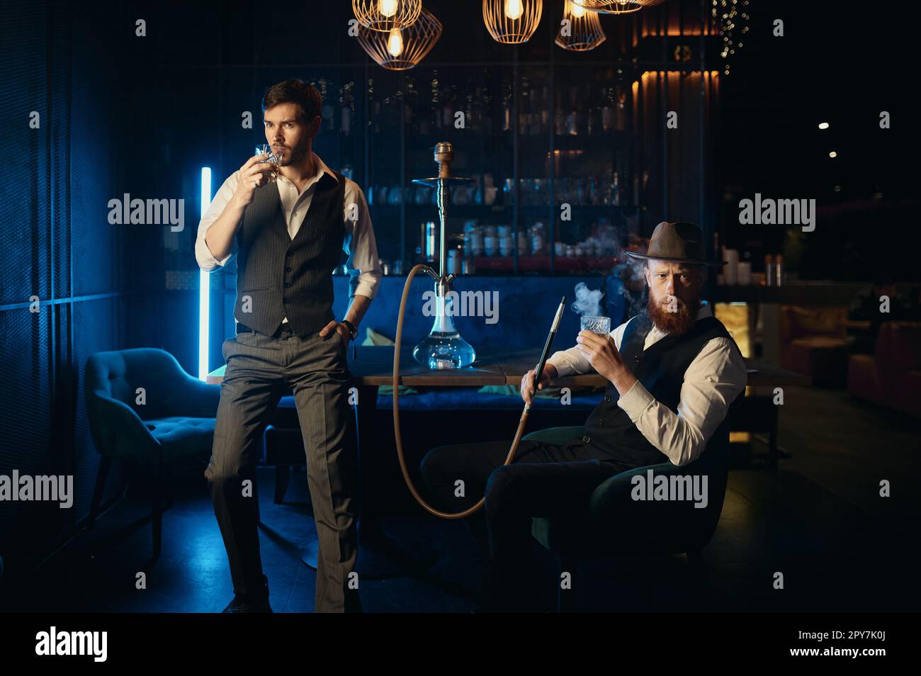 Businessman smoking pub hi-res stock photography and images - Alamy