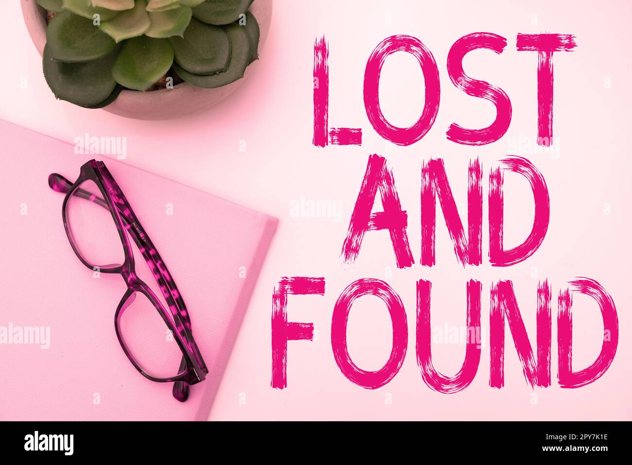 Writing displaying text Lost And Found. Business concept Place where ...