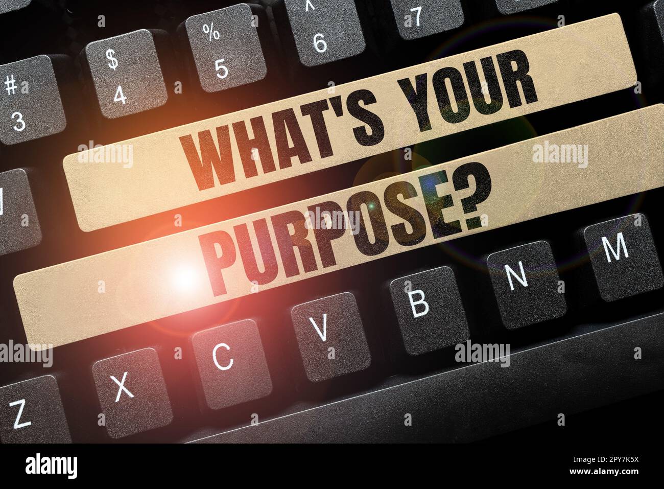 Conceptual display What's Your Purpose. Business idea question to find ...