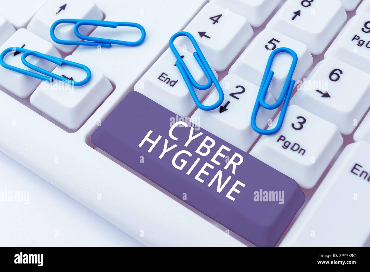 Sign displaying Cyber Hygiene. Business showcase steps that computer ...