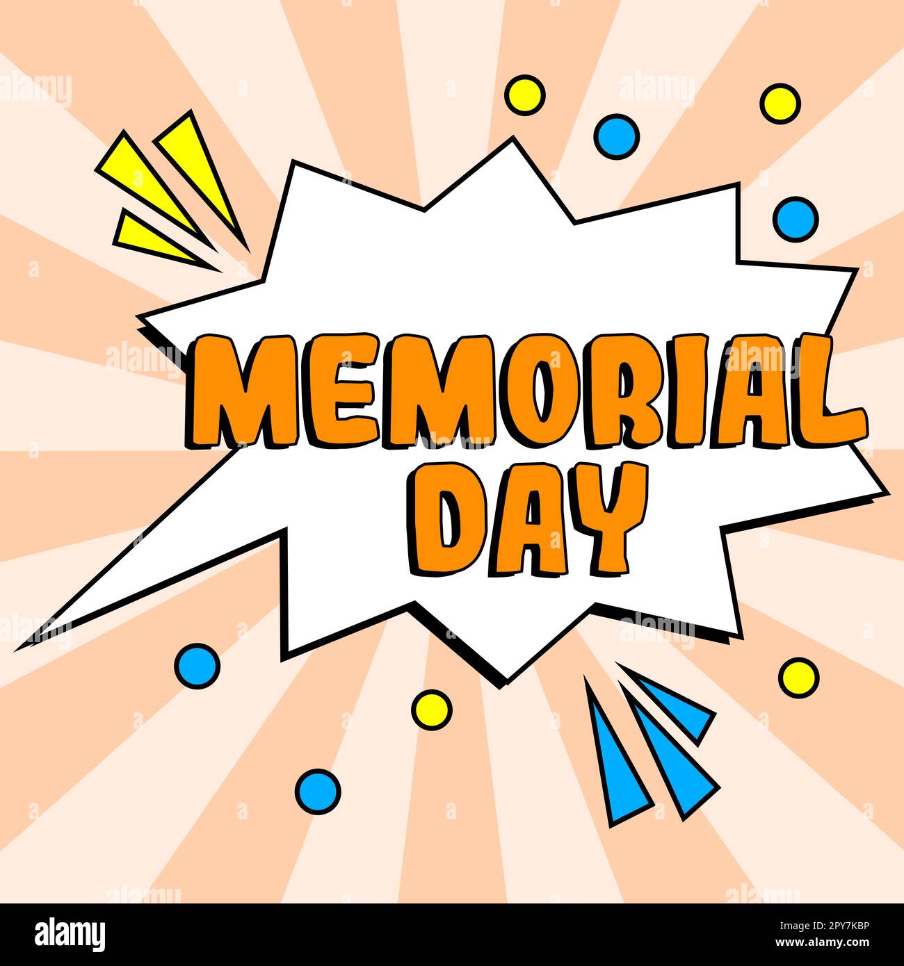 Inspiration showing sign Memorial Day. Conceptual photo To honor and ...