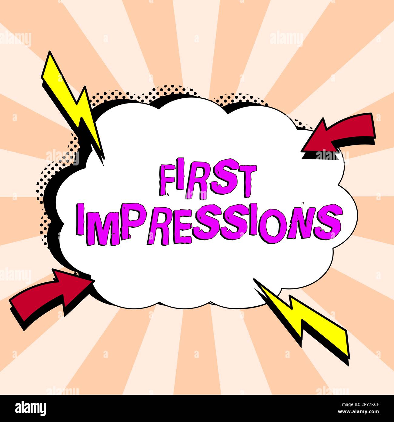 Conceptual caption First Impressions. Business approach What a person ...