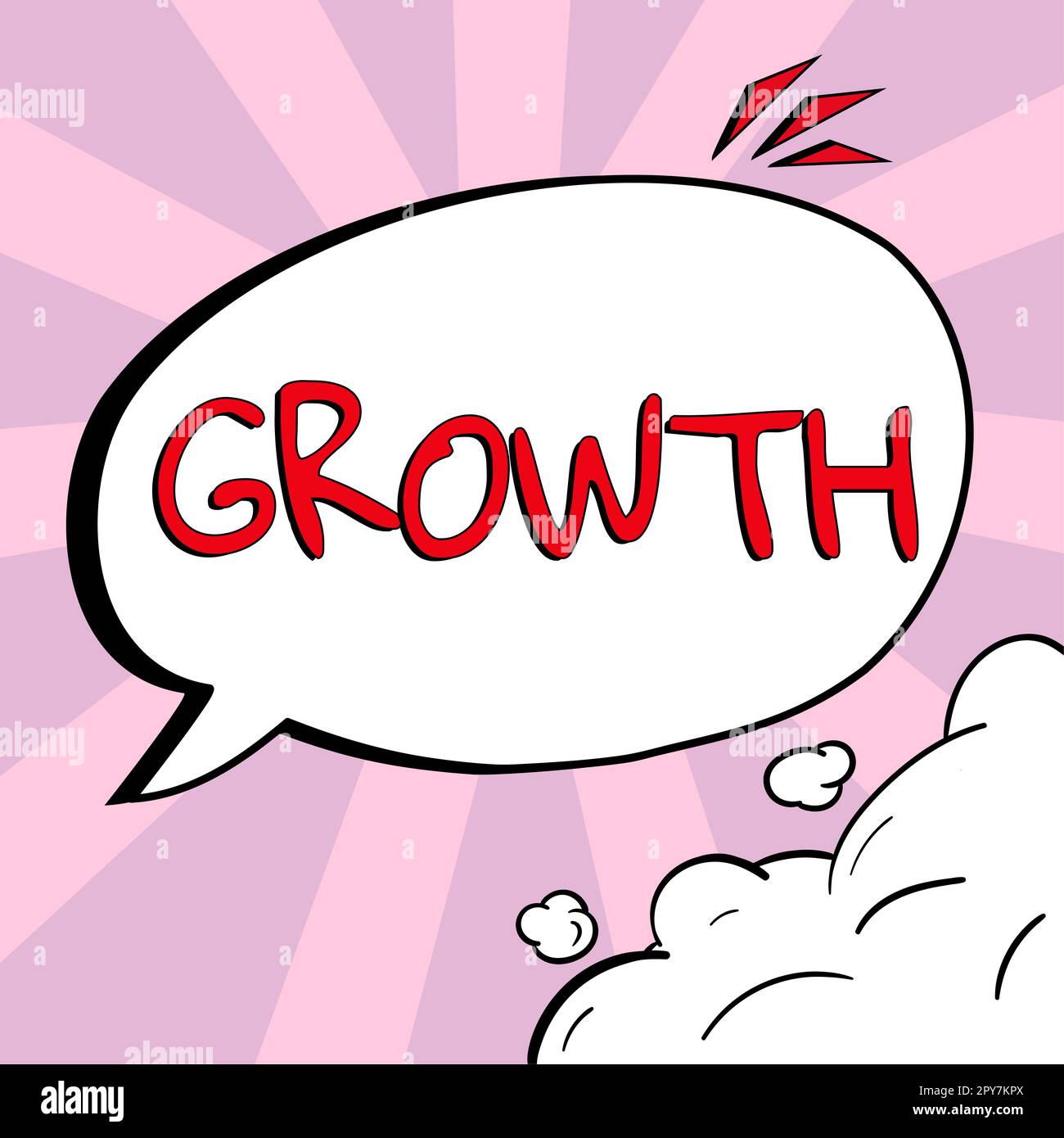 Inspiration showing sign Growth. Word Written on process of increasing ...