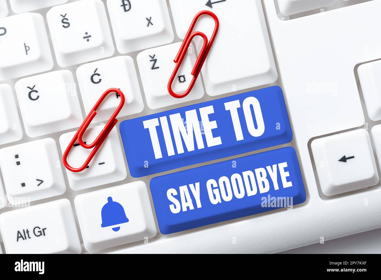 Handwriting text Time To Say Goodbye. Internet Concept Bidding Farewell ...