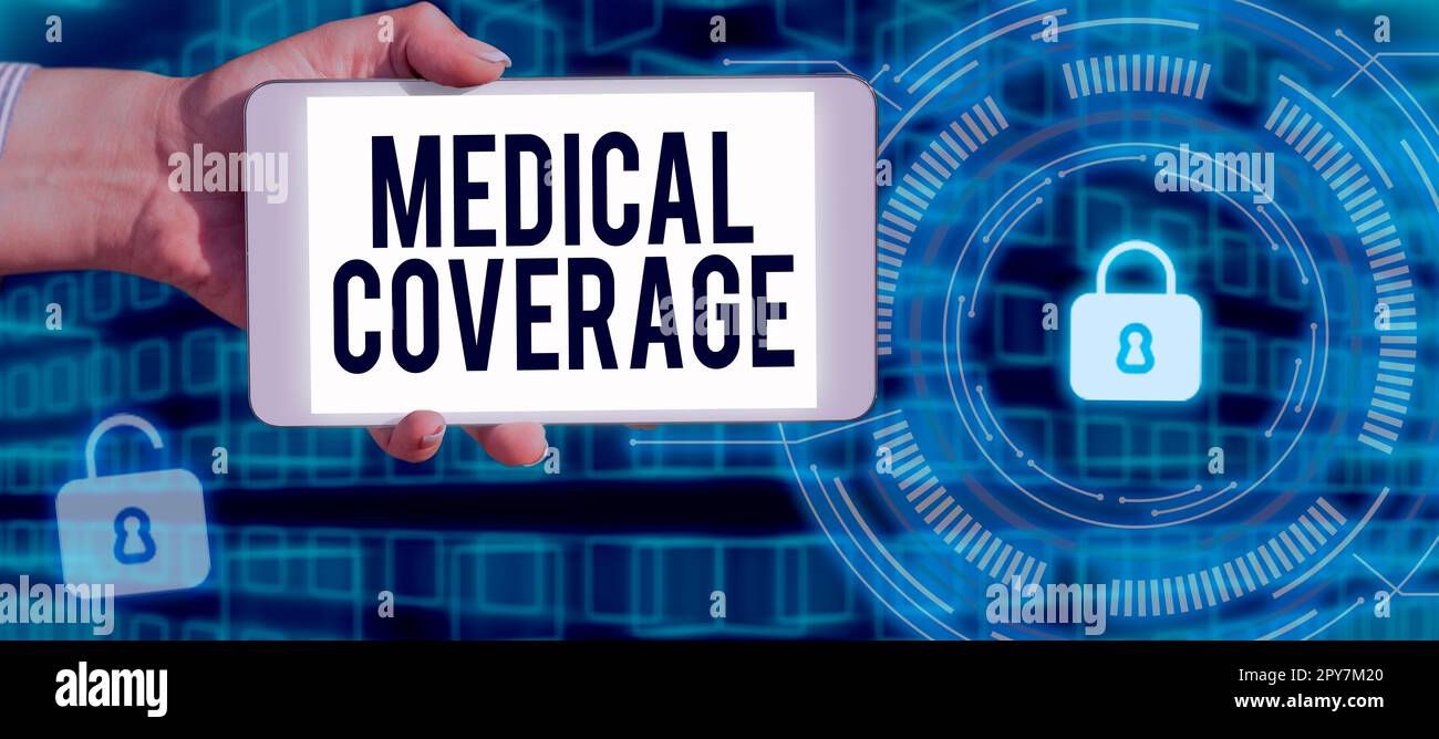 Conceptual caption Medical Coverage. Internet Concept inclusion within ...