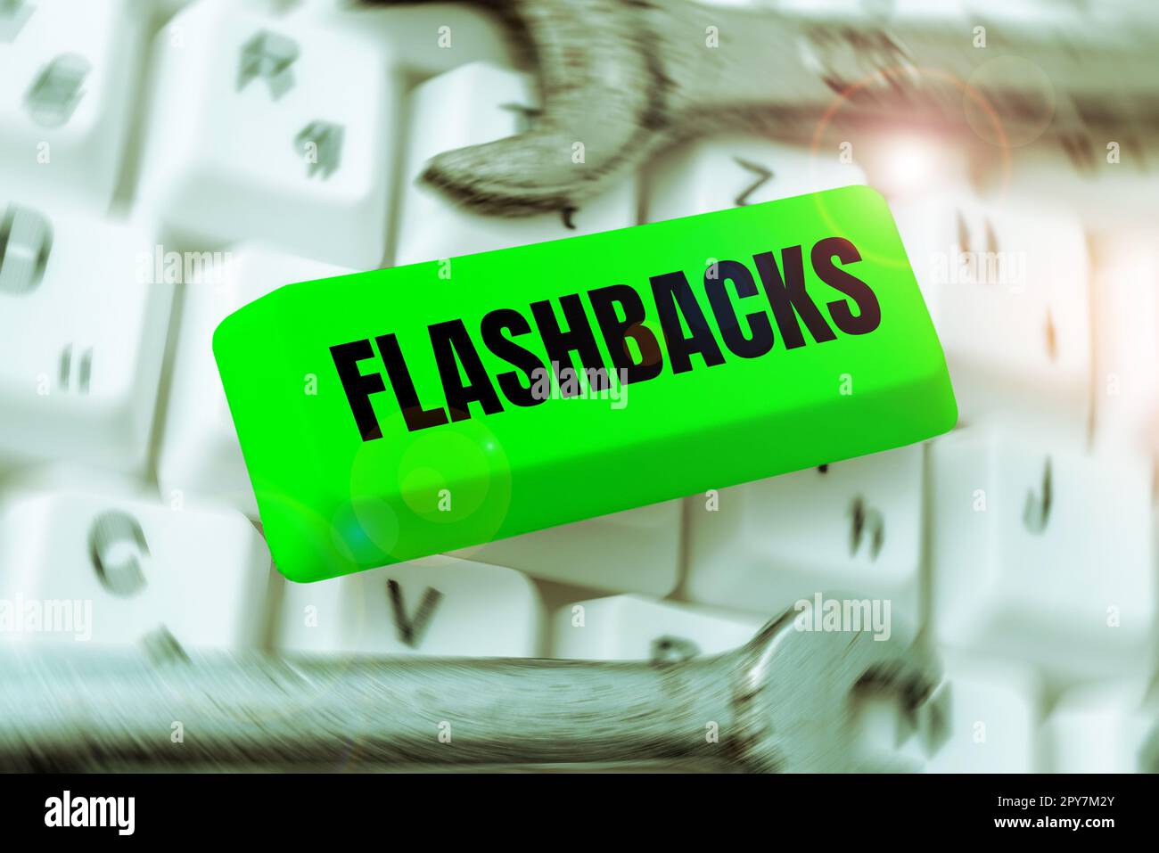 Inspiration showing sign Flashbacks. Word Written on interruption of ...