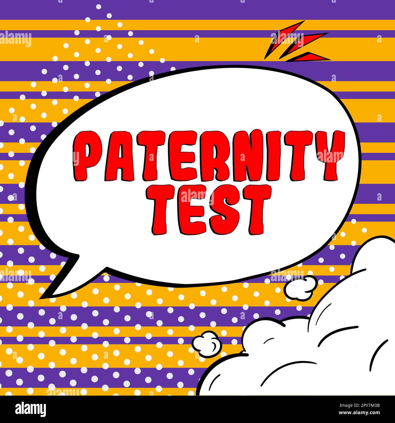Hand writing sign Paternity Test. Concept meaning a test of DNA to ...