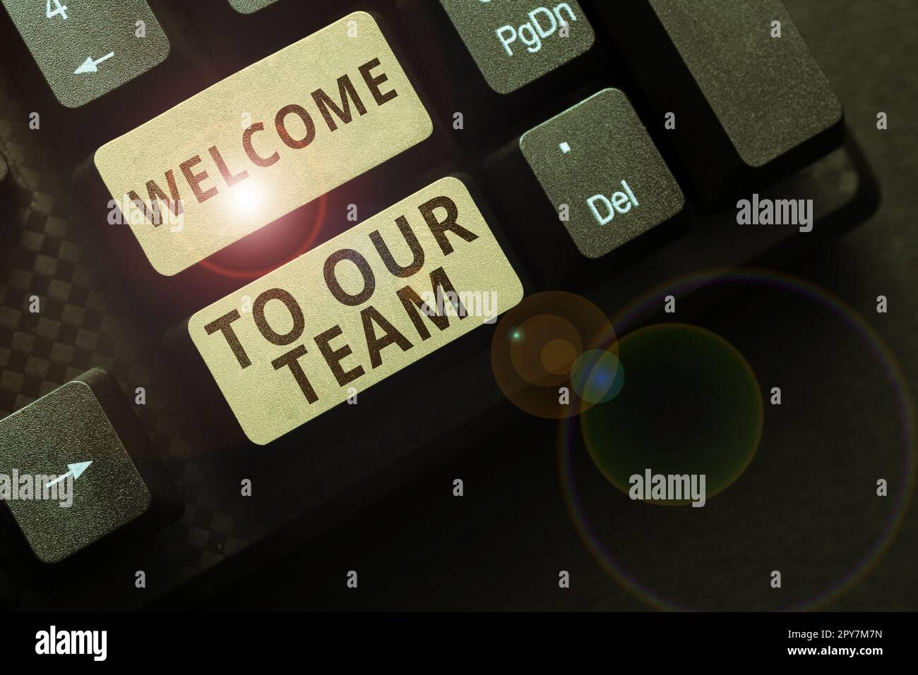 Sign displaying Welcome To Our Team. Business concept introducing ...