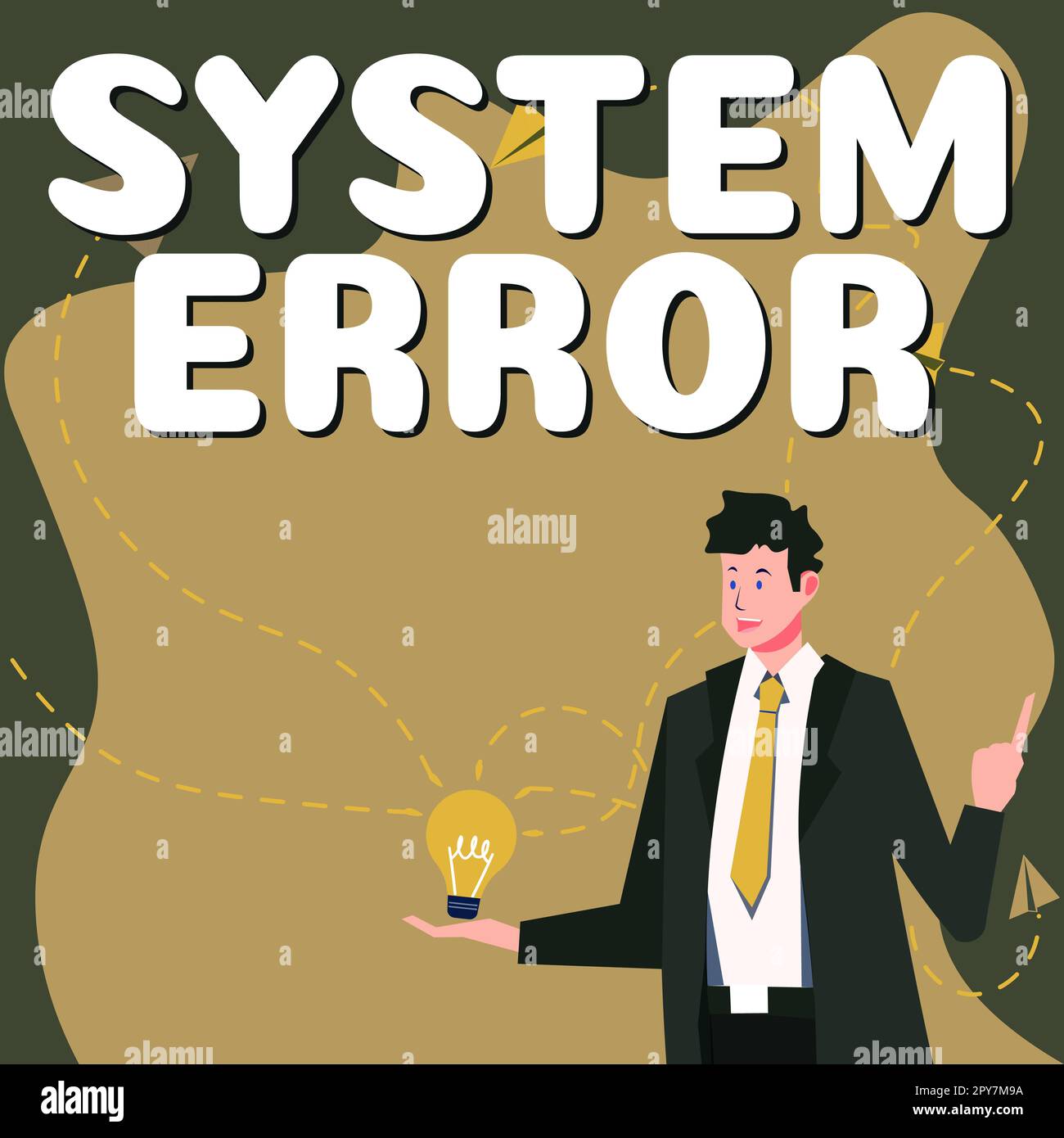 Text sign showing System Error. Concept meaning Technological failure ...