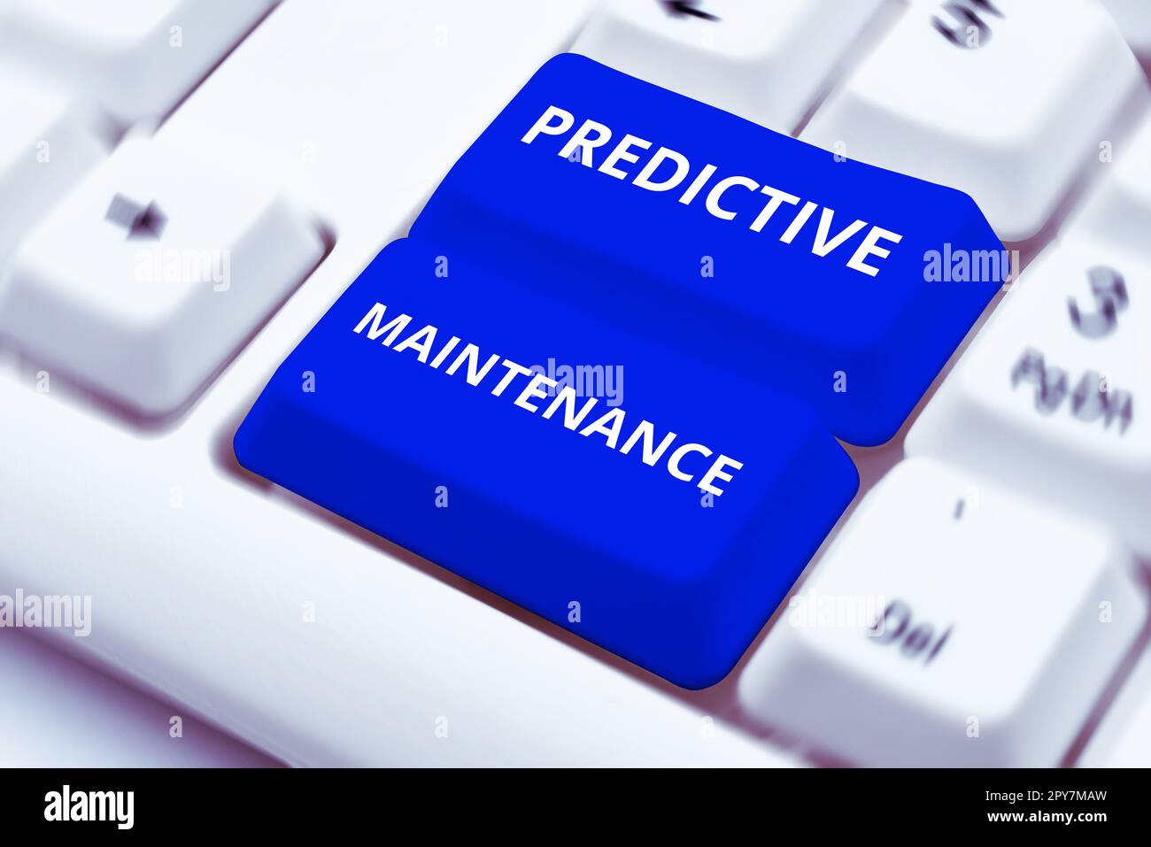 Sign displaying Predictive Maintenance. Business concept Predict when ...