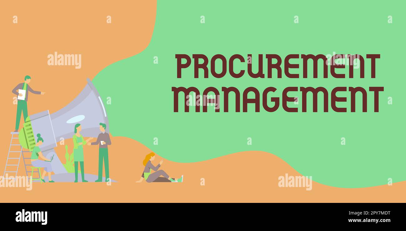 Conceptual display Procurement Management. Internet Concept buying ...