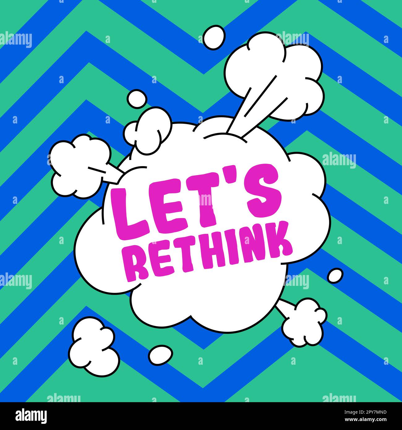 Inspiration showing sign Let's Rethink. Concept meaning an Afterthought ...