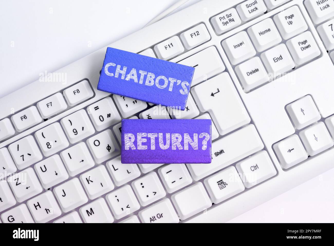 Conceptual Display Chatbots Return Business Concept Program That