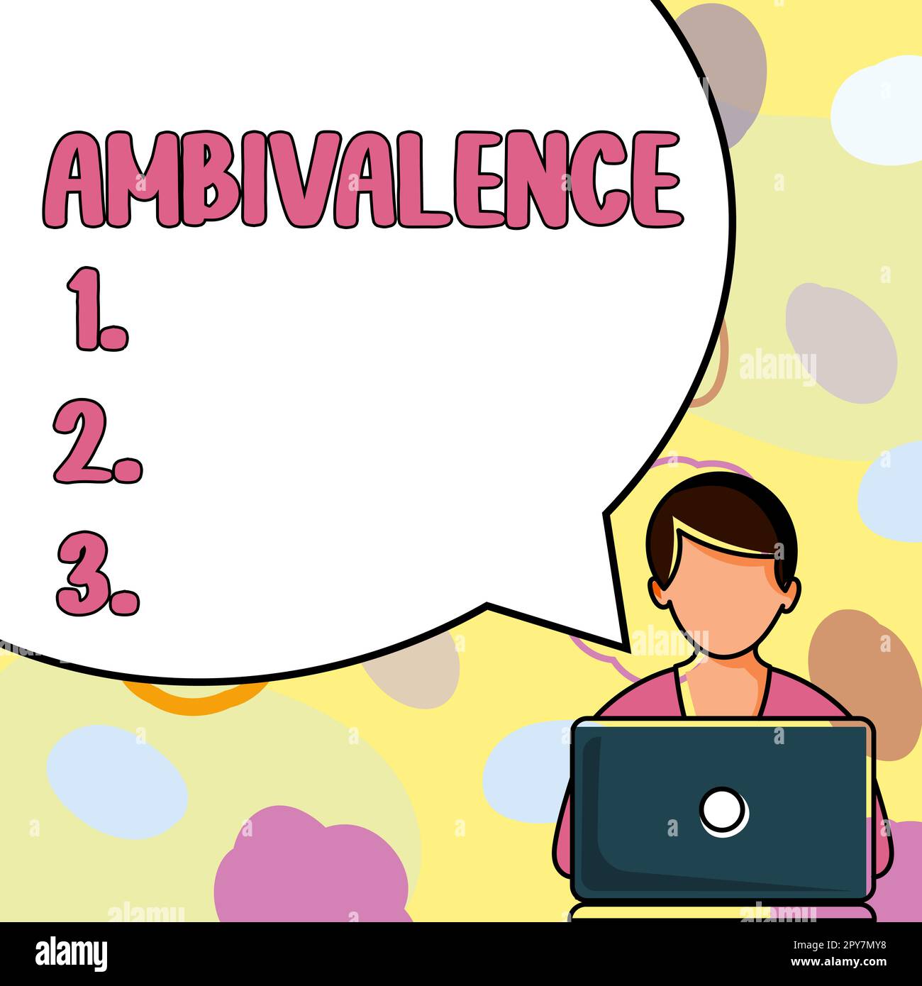 Hand writing sign Ambivalence. Internet Concept attitudes or feelings ...