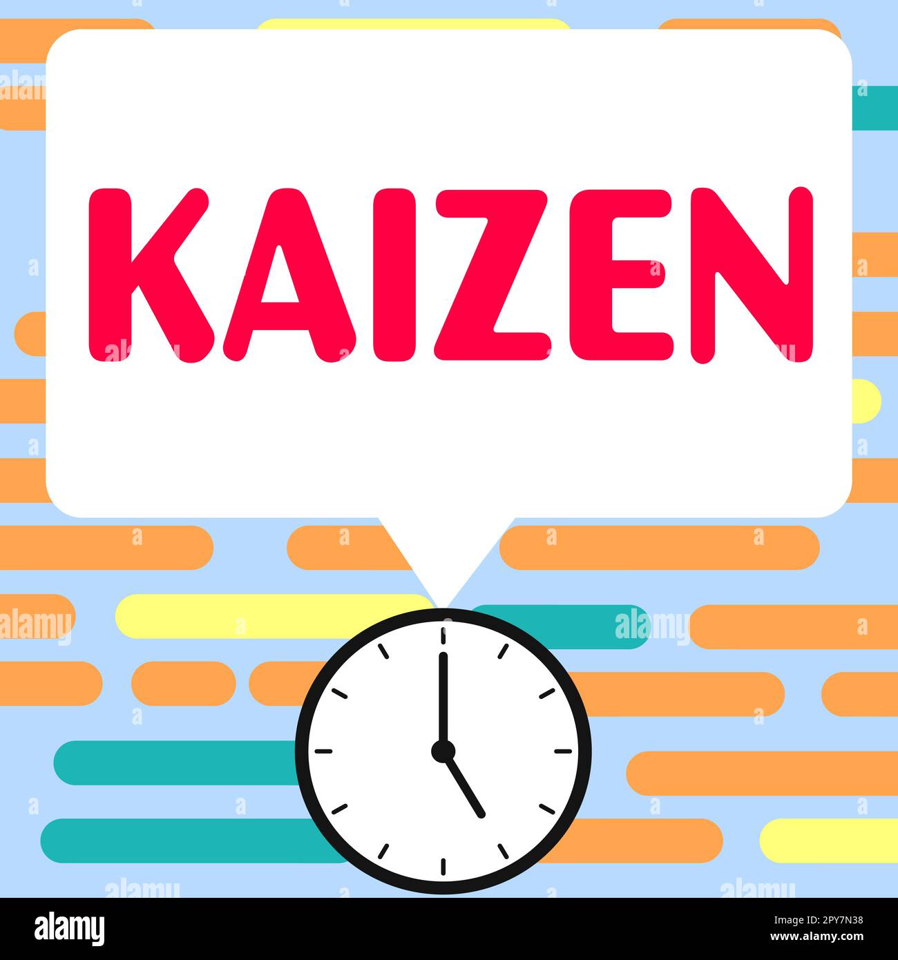 Conceptual caption Kaizen. Concept meaning a Japanese business ...