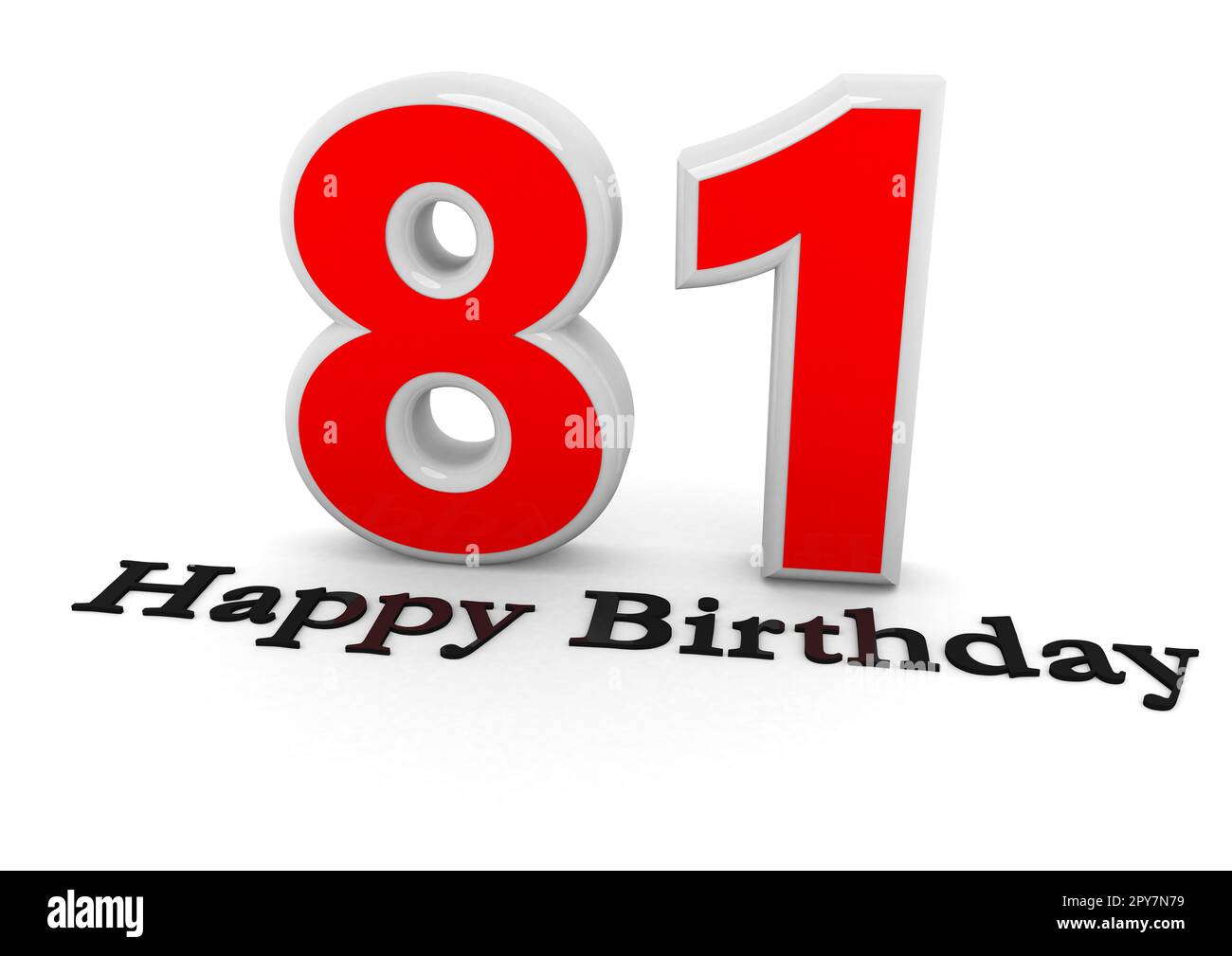 Number 81 happy birthday cake hi-res stock photography and images - Alamy