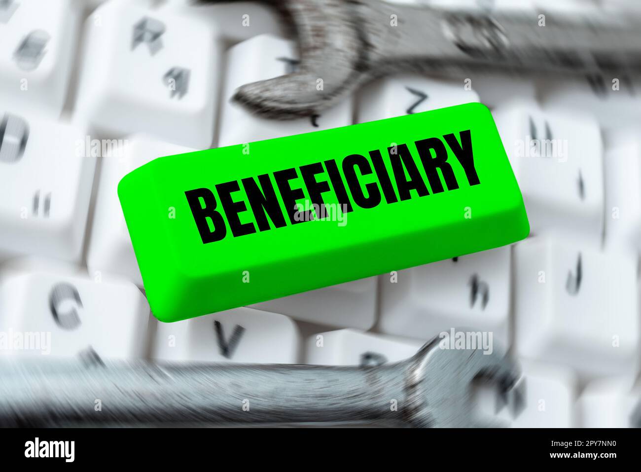 Writing displaying text Beneficiary. Concept meaning a person or thing ...