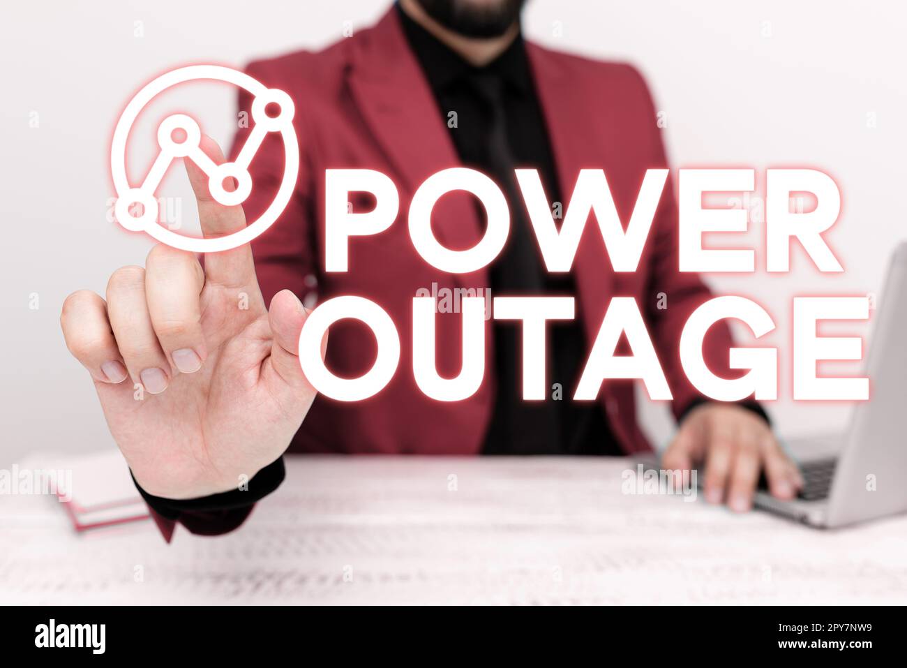 Sign displaying Power Outage. Business concept The ability to influence ...