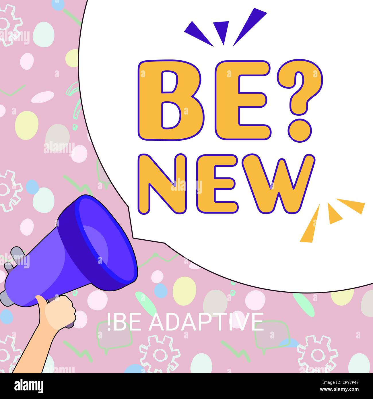 Handwriting text Be Adaptive. Business approach make the difference ...