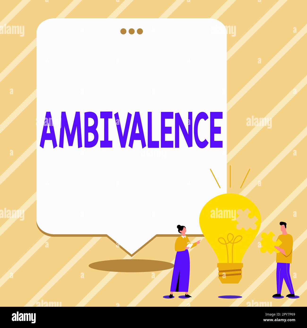 Text caption presenting Ambivalence. Internet Concept attitudes or ...