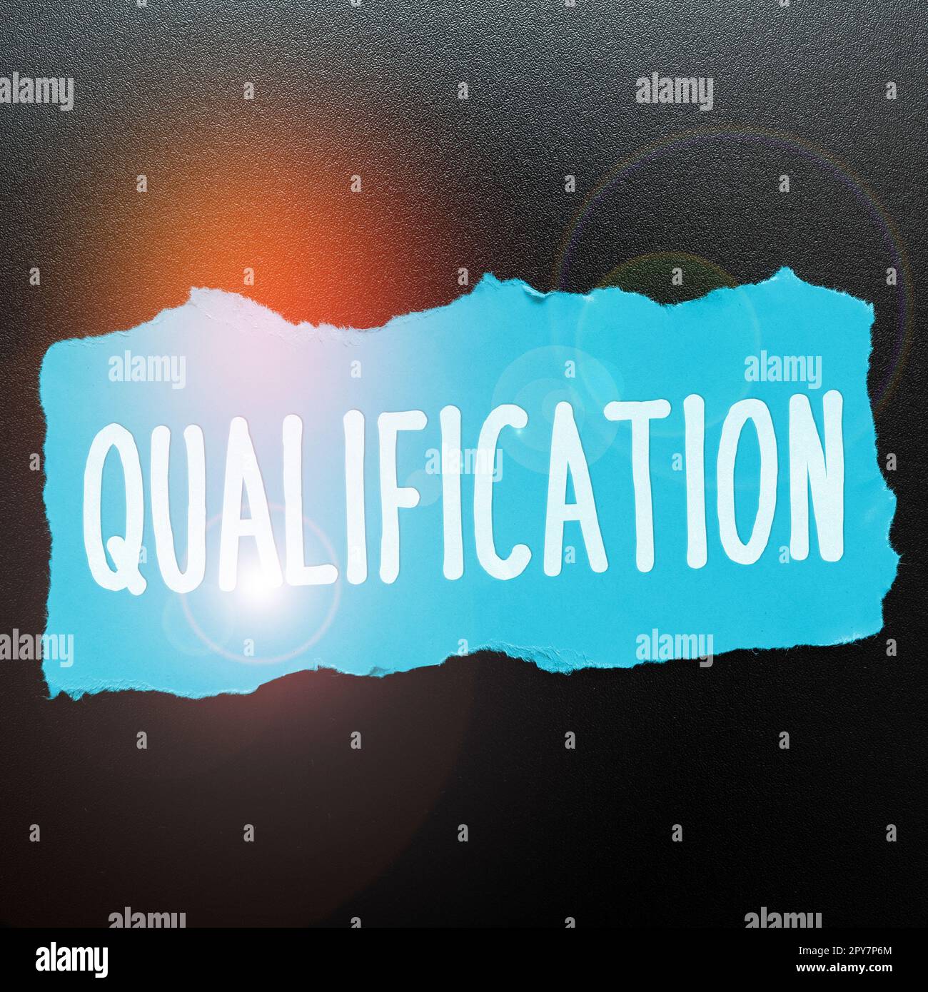 Text showing inspiration Qualification. Business idea Officially ...