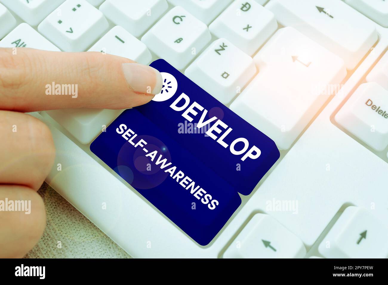 Conceptual display Develop Self Awareness. Word Written on Improve ...