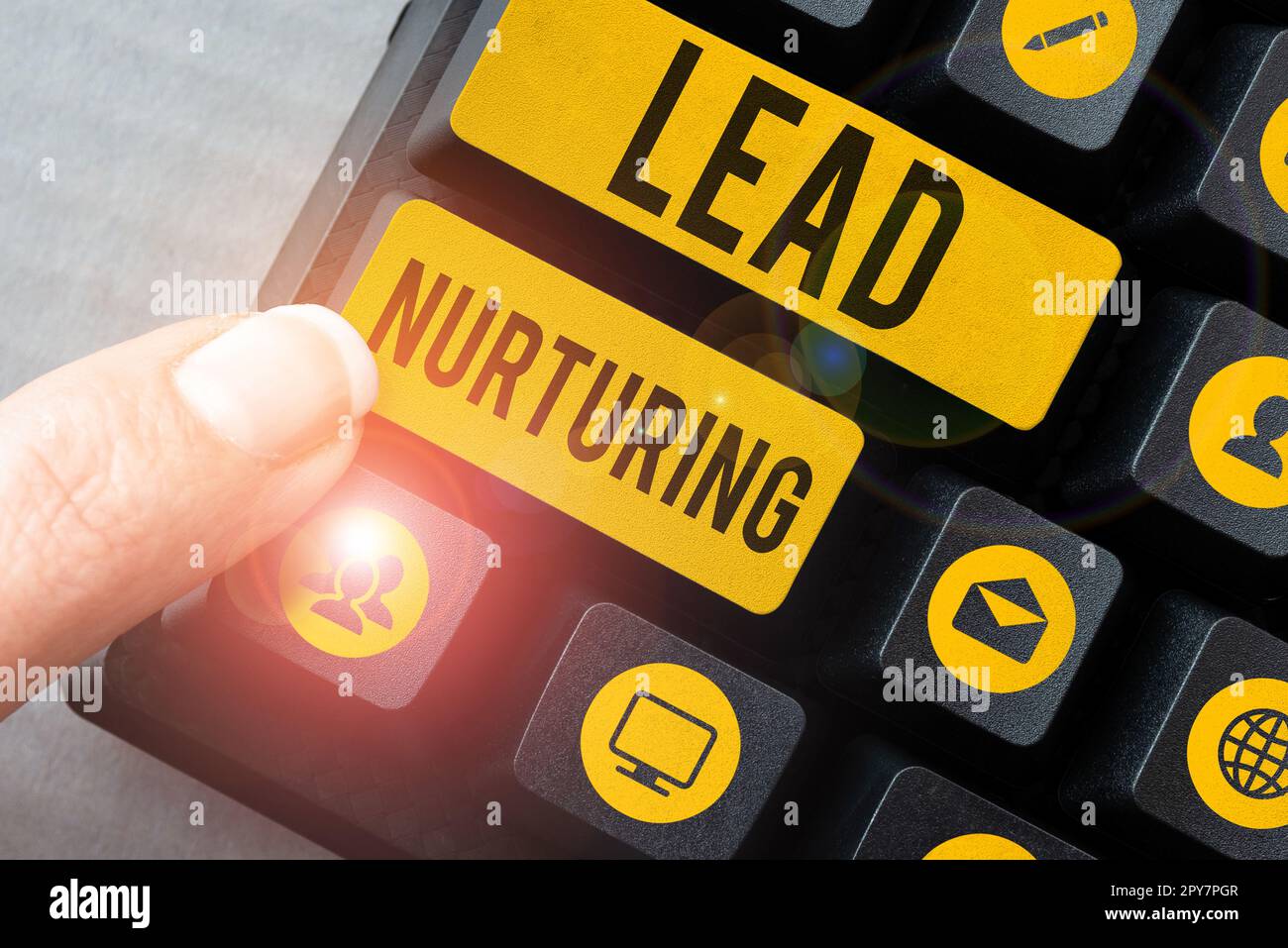 Text showing inspiration Lead Nurturing. Business concept method of ... Text showing inspiration Lead Nurturing. Business concept method of ...