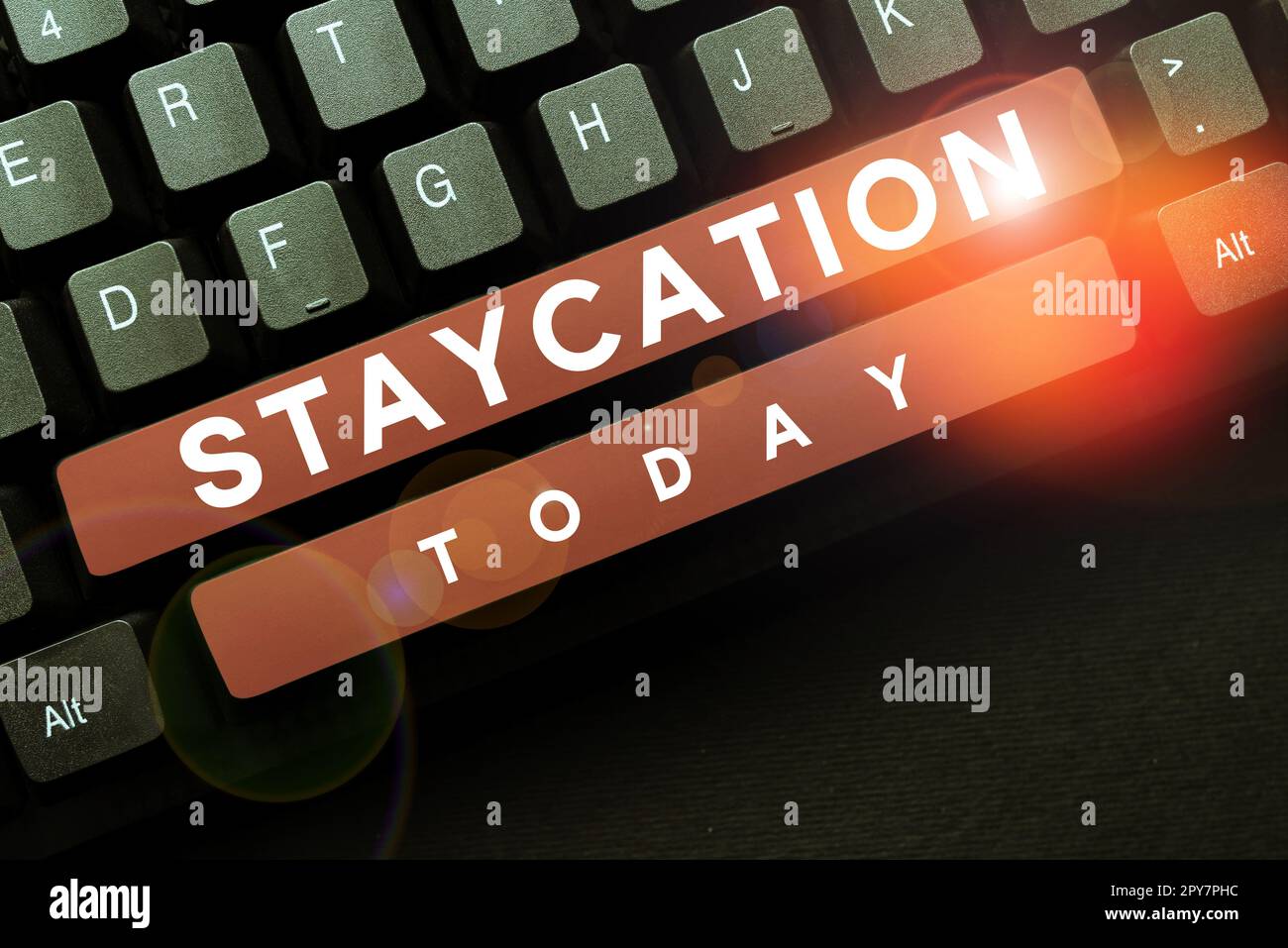 Inspiration showing sign Staycation. Concept meaning a vacation spent ...