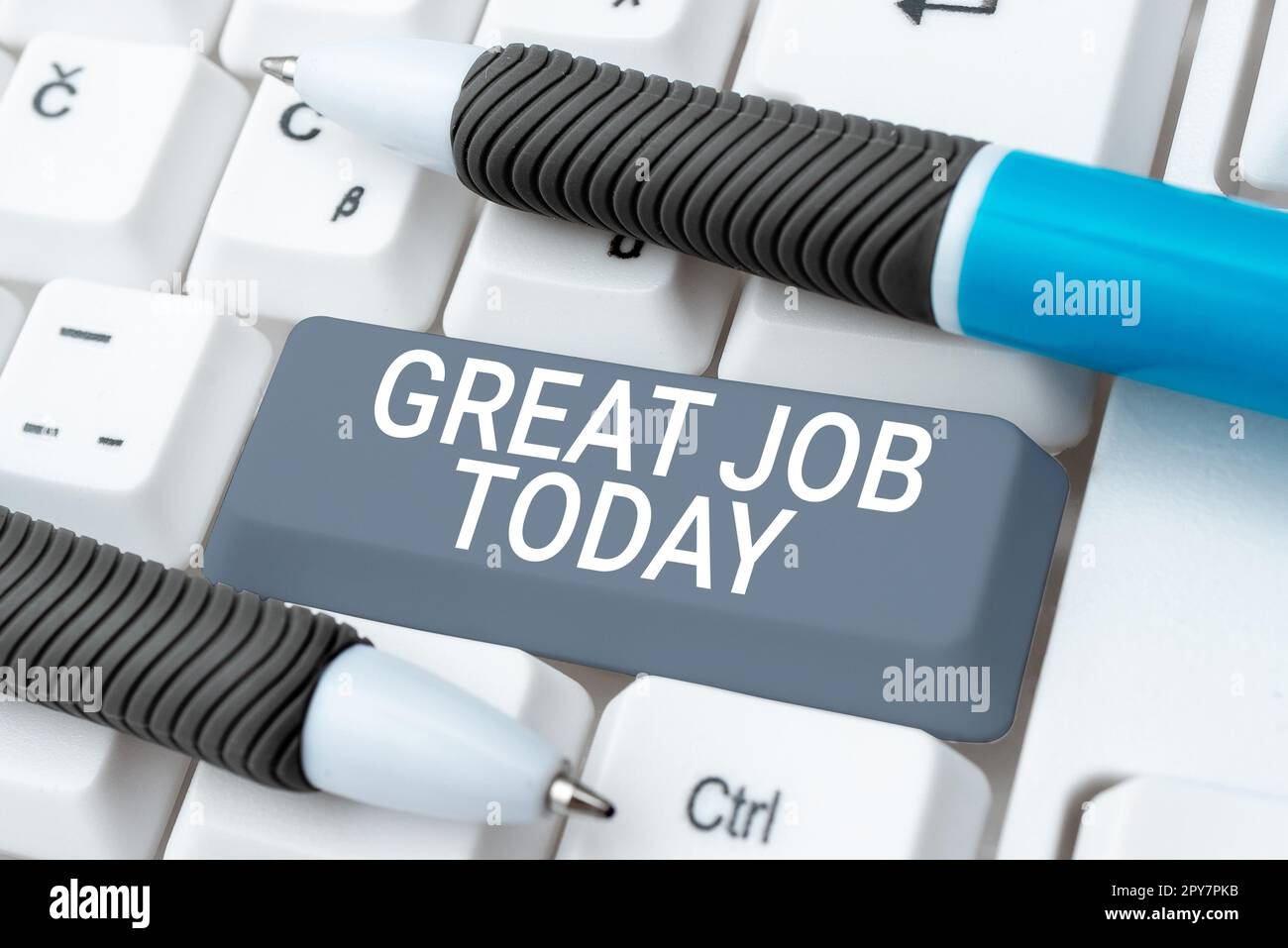 Inspiration showing sign Great Job Today. Business idea used praising ...