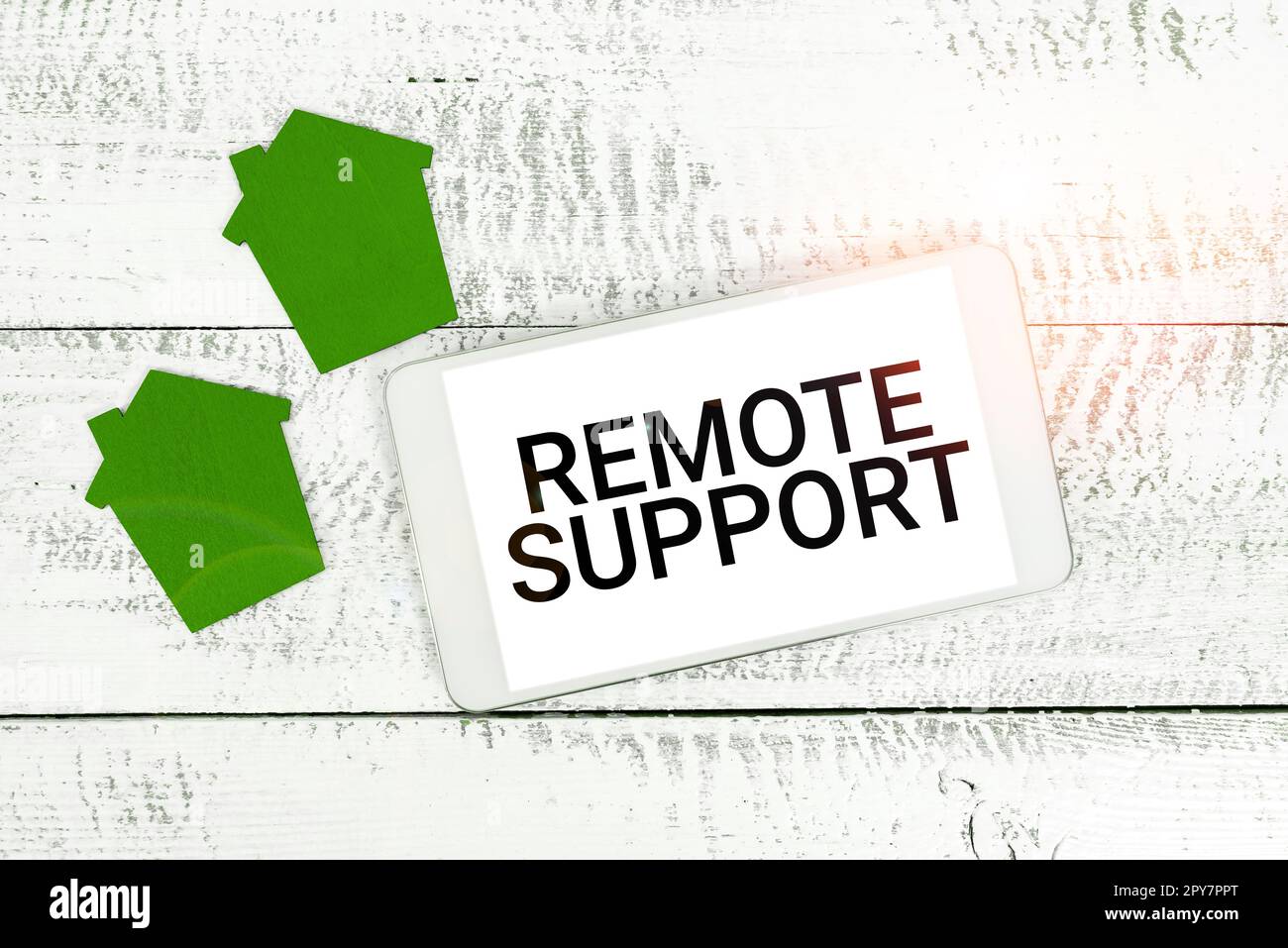 Text showing inspiration Remote Support. Conceptual photo help end-users to solve computer ...